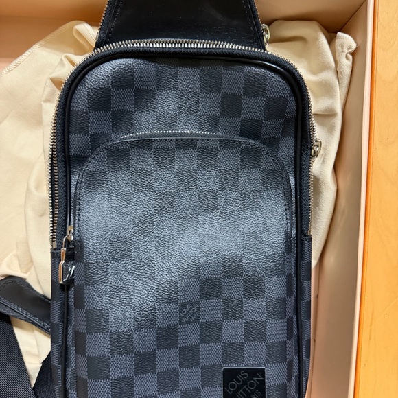 Louis Vuitton | Bags | Louis Vuitton Graphite Checkered Sling Bag ...